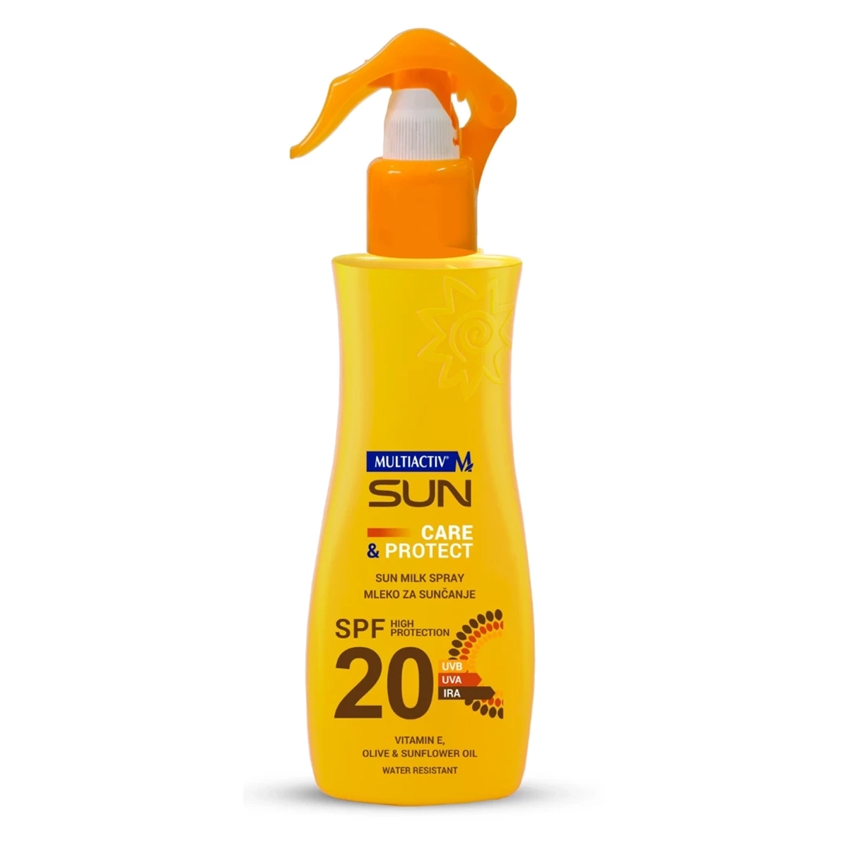 MULTIACTIV SUN CARE&PROTECT MLEKO ZA SUNČANJE SPREJ SPF20 200ML za samo ...