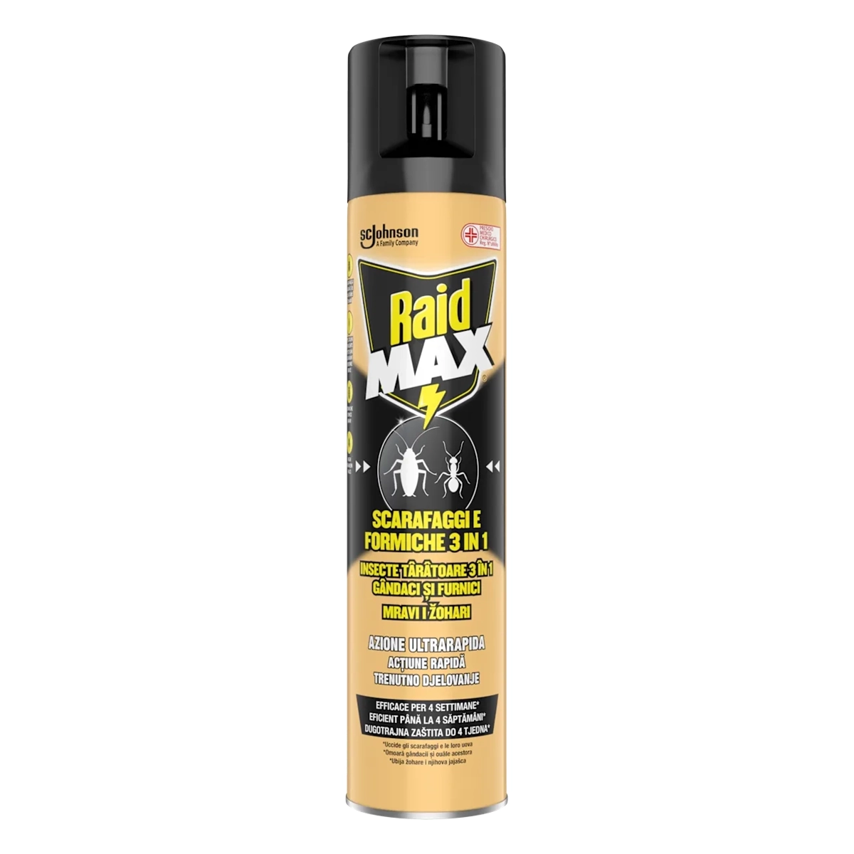 RAID MAX SPREJ PROTIV GMIŽUĆIH INSEKATA 300ML za samo 446,00 RSD ...